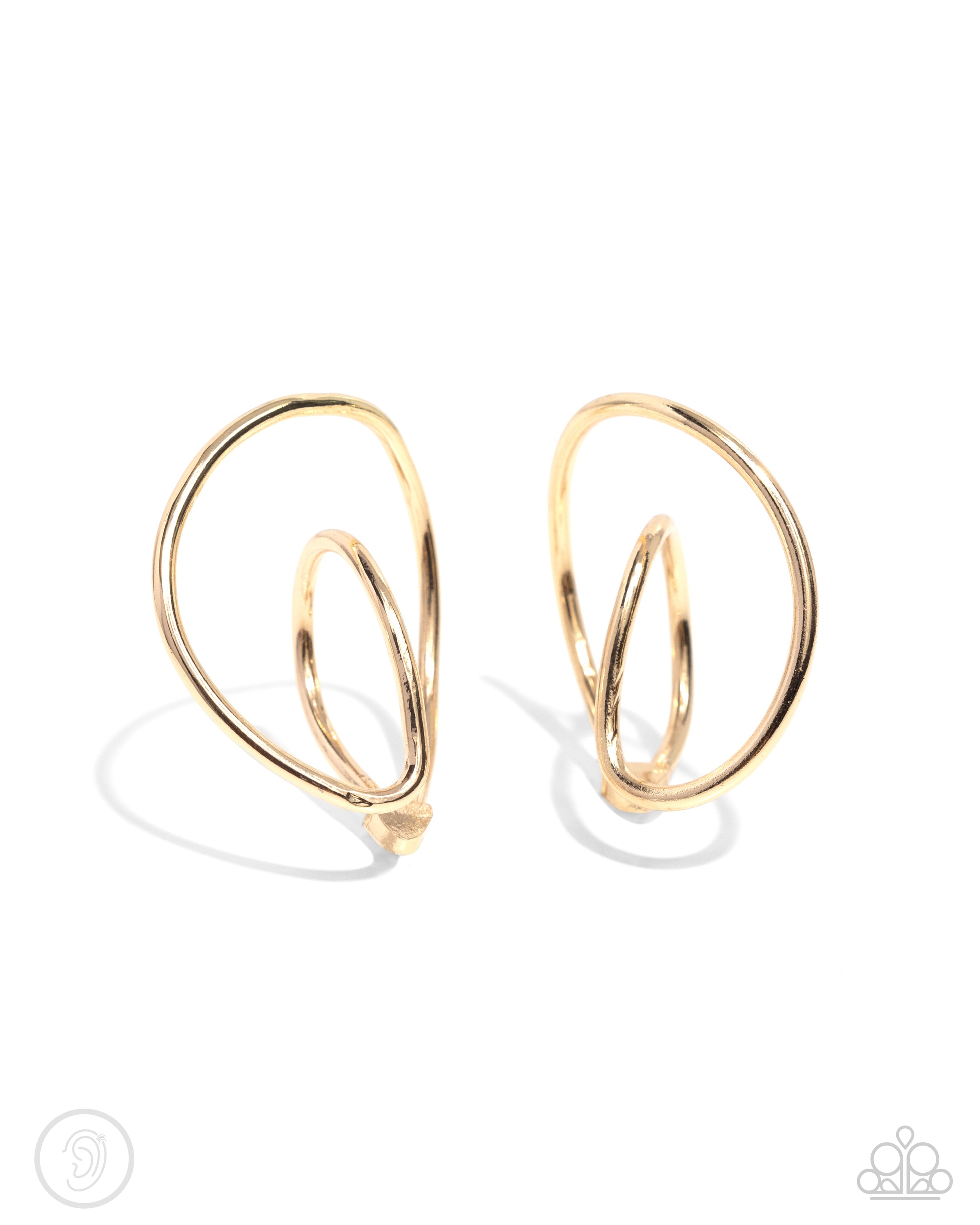 *Ordered 2/5* Paparazzi ♥ Wraparound Whimsy - Gold ♥ Post Earrings – LisaAbercrombie