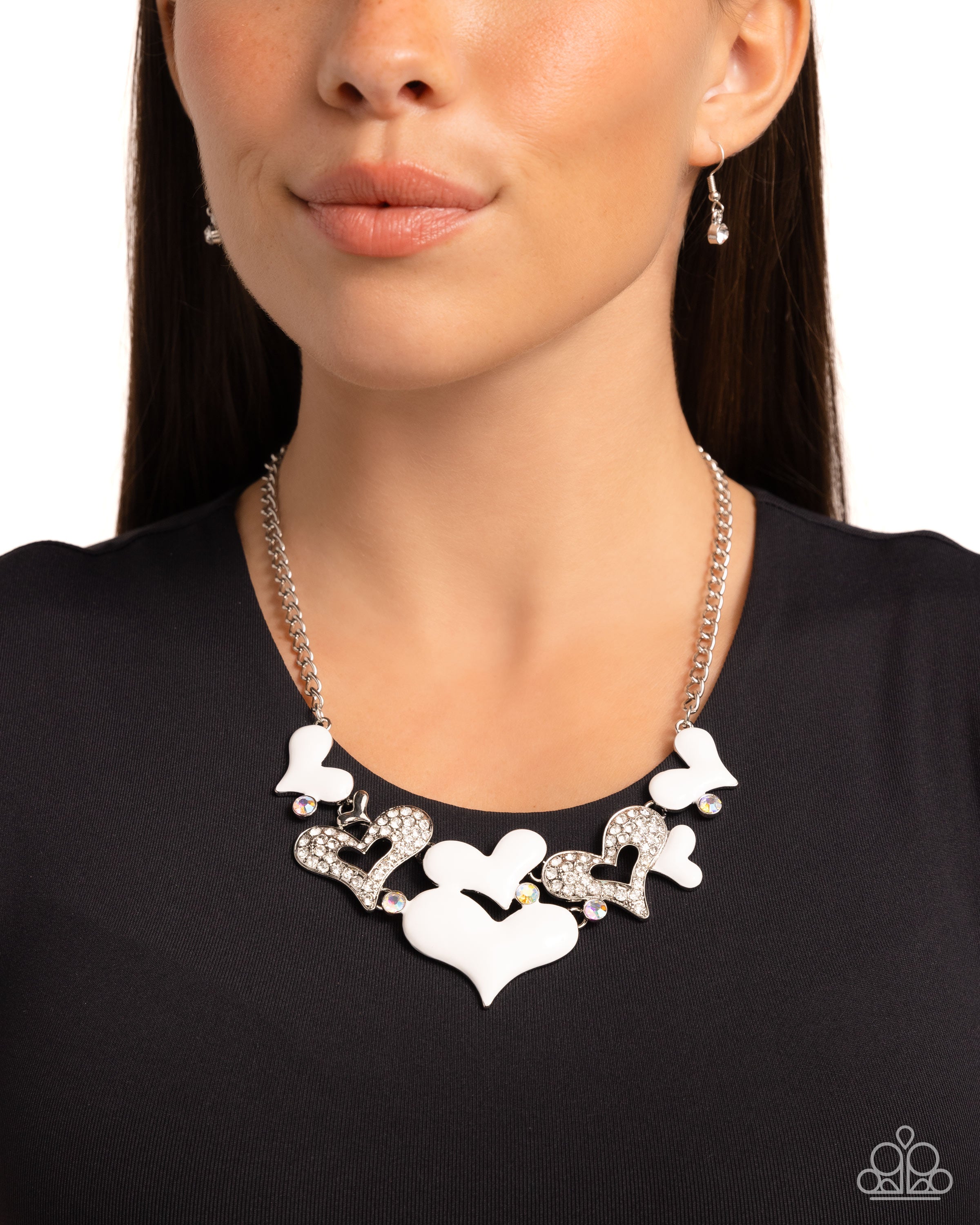 *Ordered 10/3* Paparazzi ♥ Room in My Heart for More - White ♥ Necklace