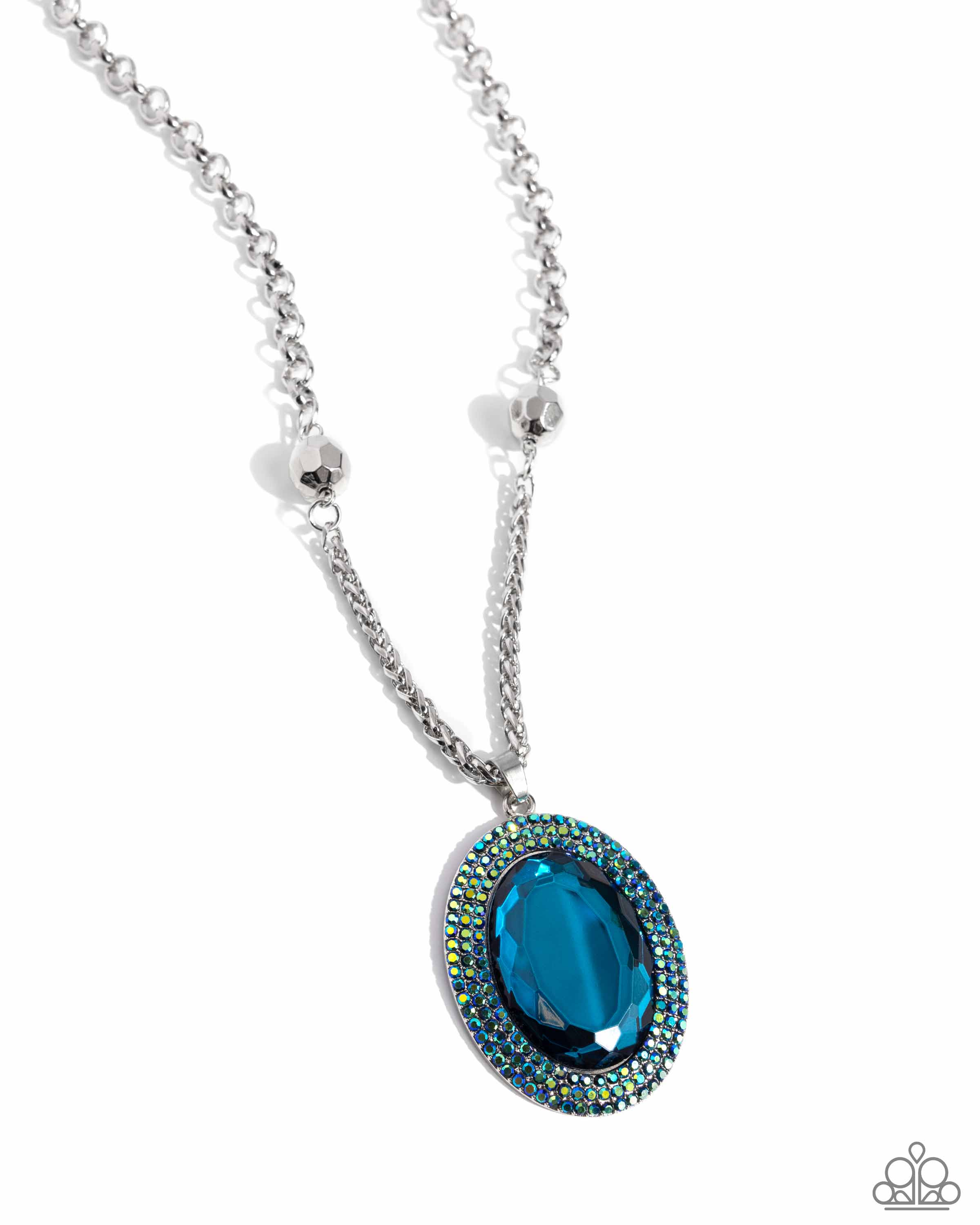 Paparazzi ♥ Manufactured Majesty - Blue ♥ Necklace – LisaAbercrombie