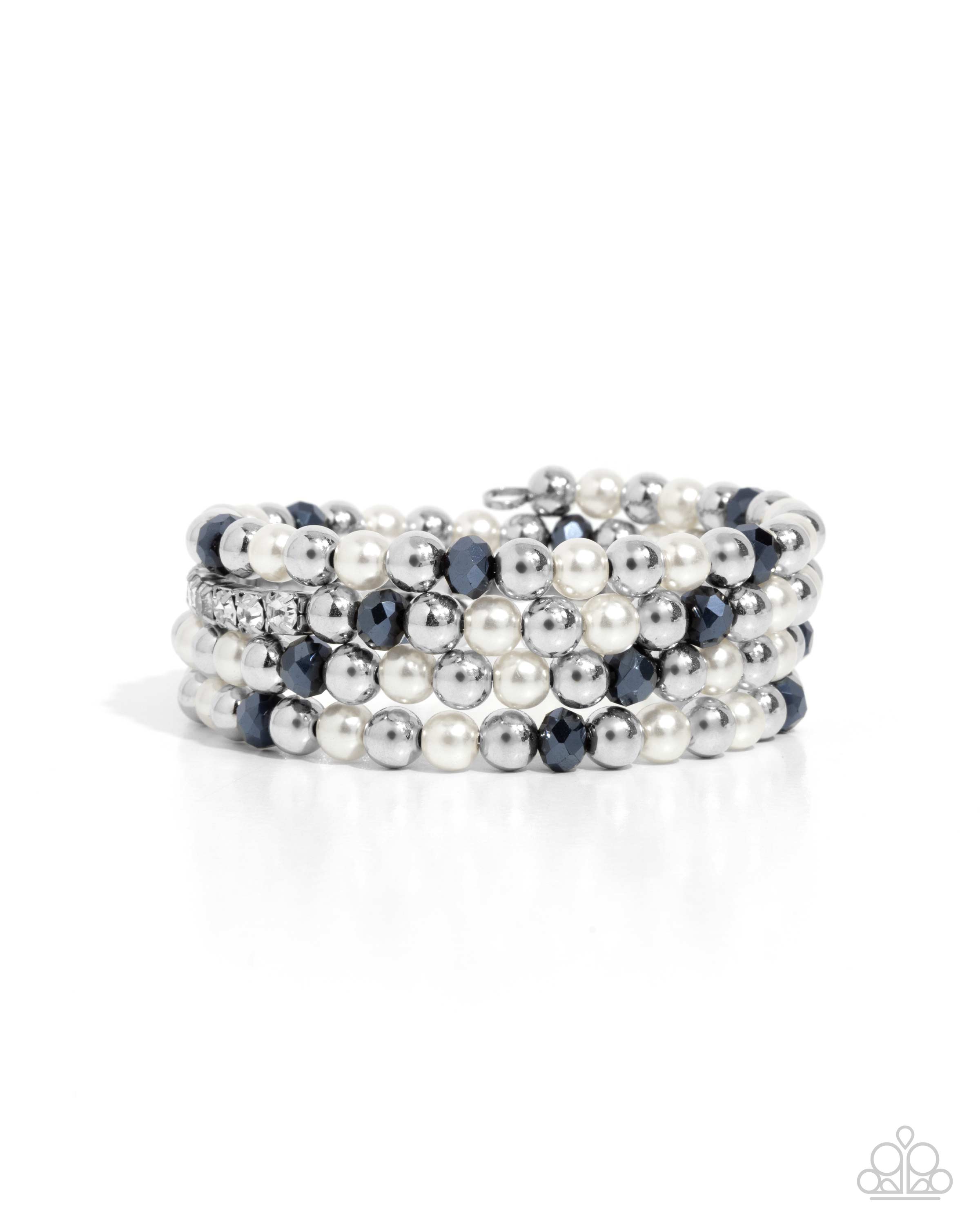 Paparazzi ♥ Serene Stack - Blue ♥ Bracelet – LisaAbercrombie