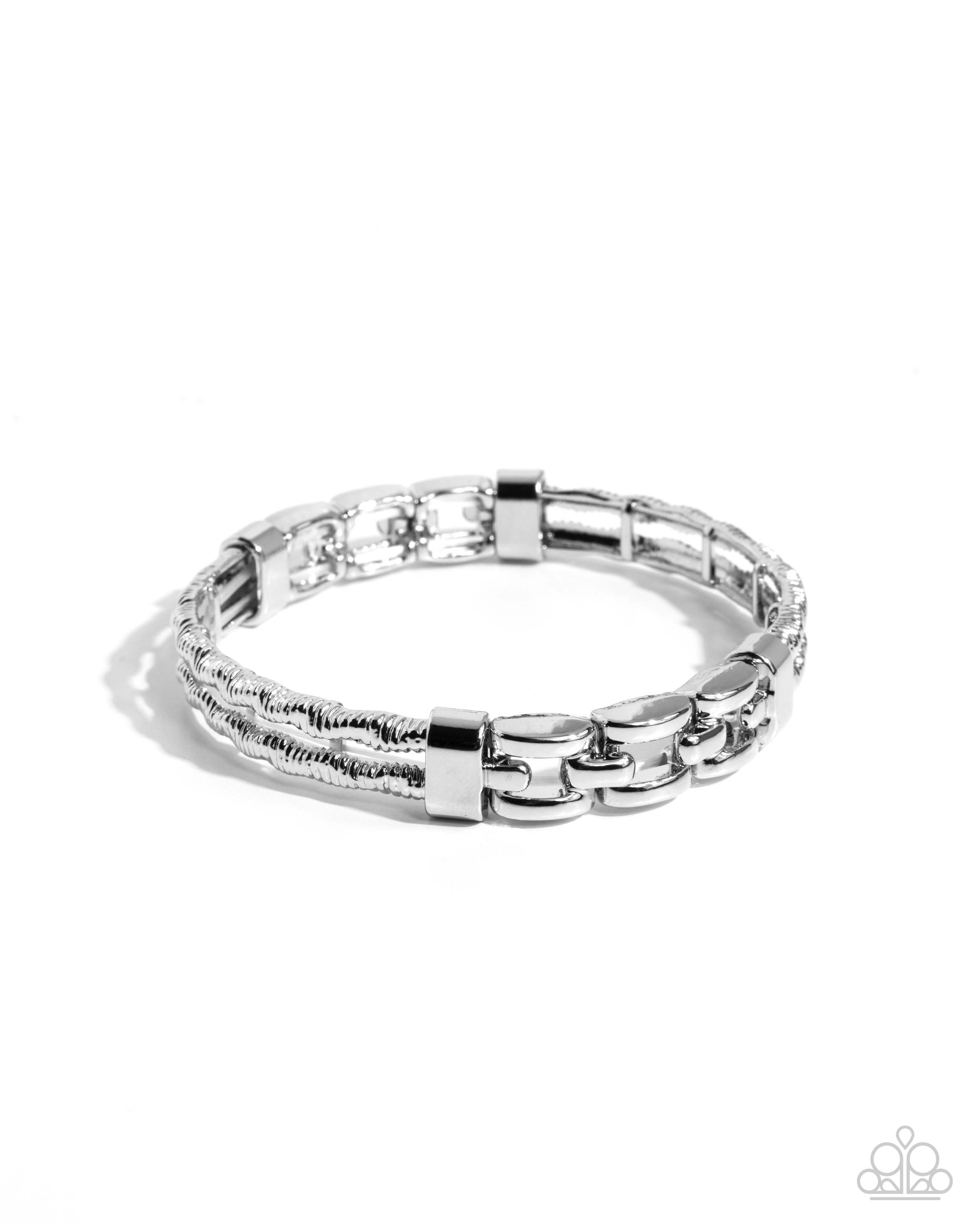 Paparazzi ♥ Mismatched Movement - Silver ♥ Bracelet – LisaAbercrombie