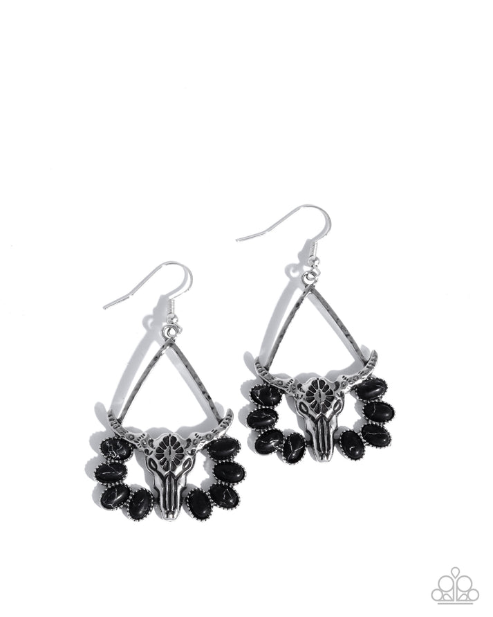 *Ordered 3/20* Paparazzi ♥ Western Whirlwind - Black ♥ Earrings ...