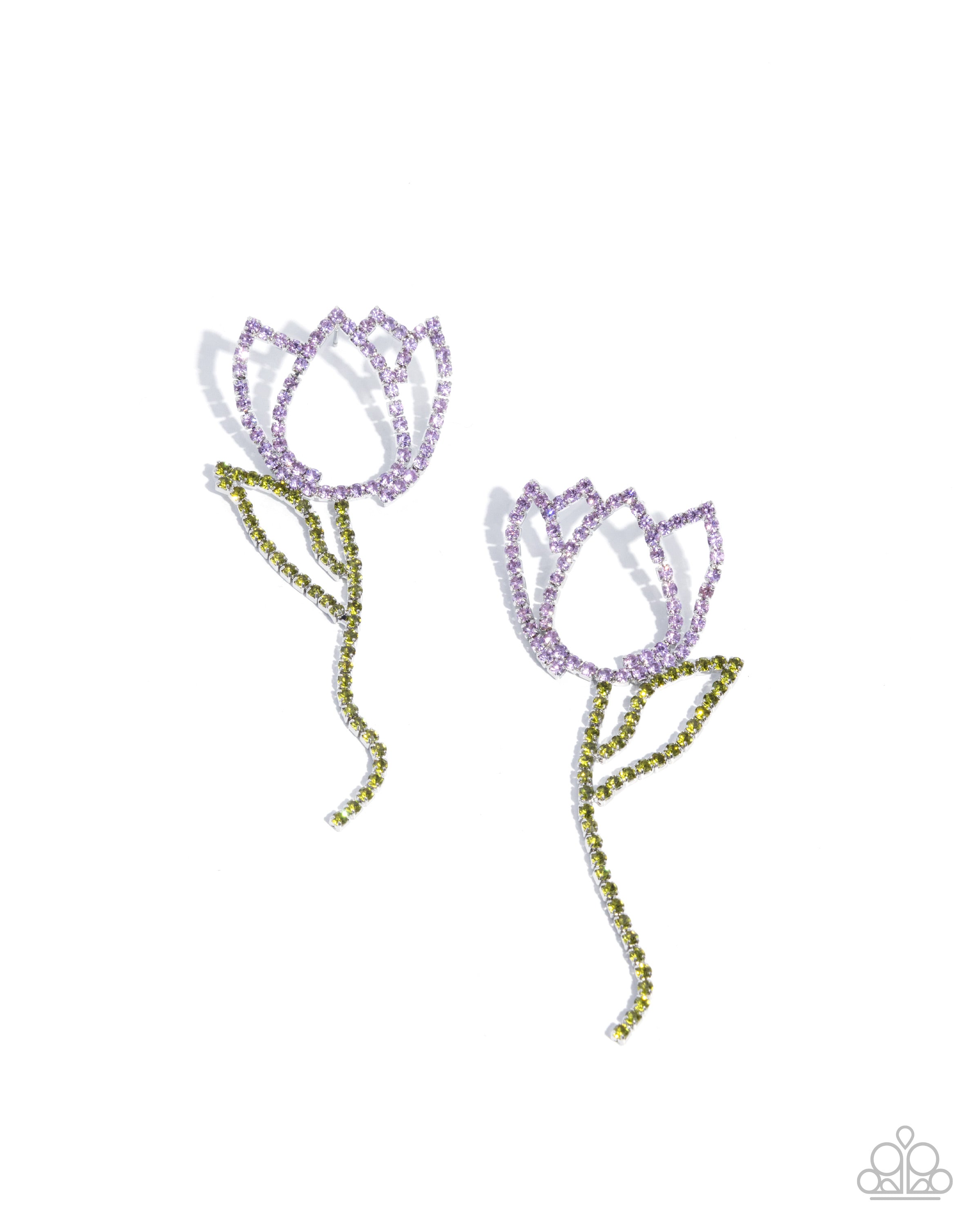 *Ordered 7/10* Paparazzi ♥ Tulip Transcendence - Purple ♥ Post Earring ...