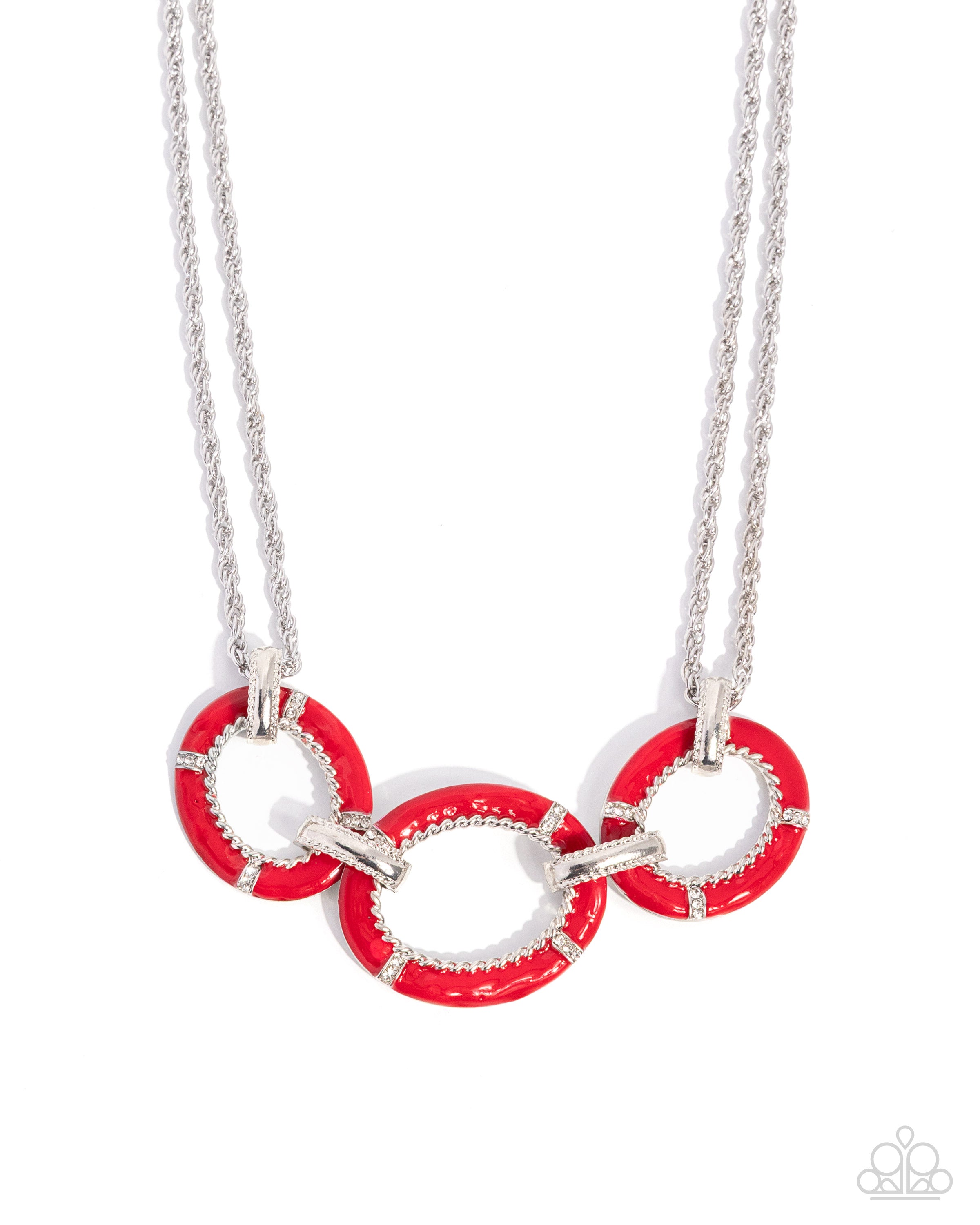 Paparazzi ♥ Teamwork Makes the Dream Work - Red ♥ Necklace ...