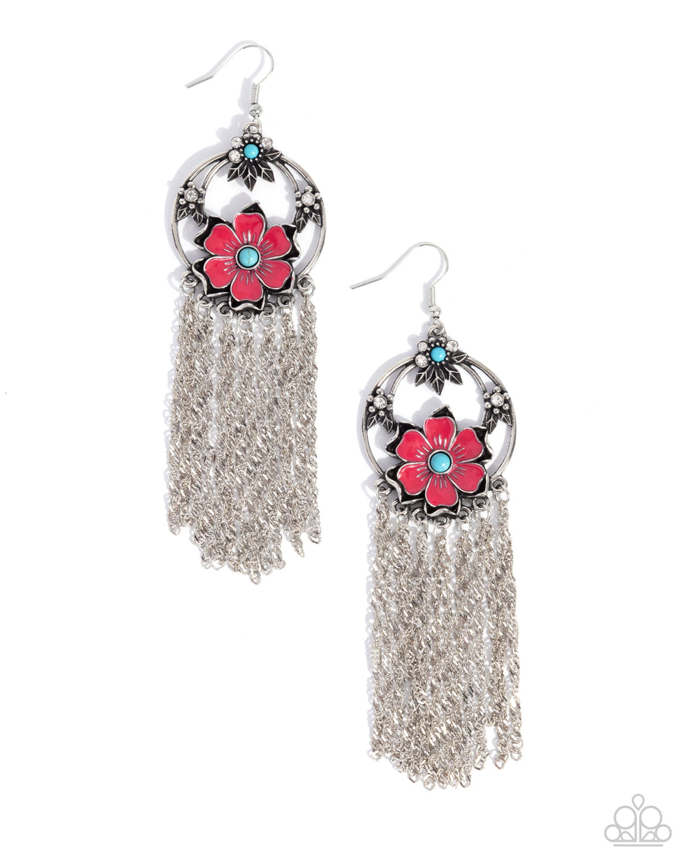 Paparazzi ♥ Festive Fringe - Pink ♥ Earrings – LisaAbercrombie