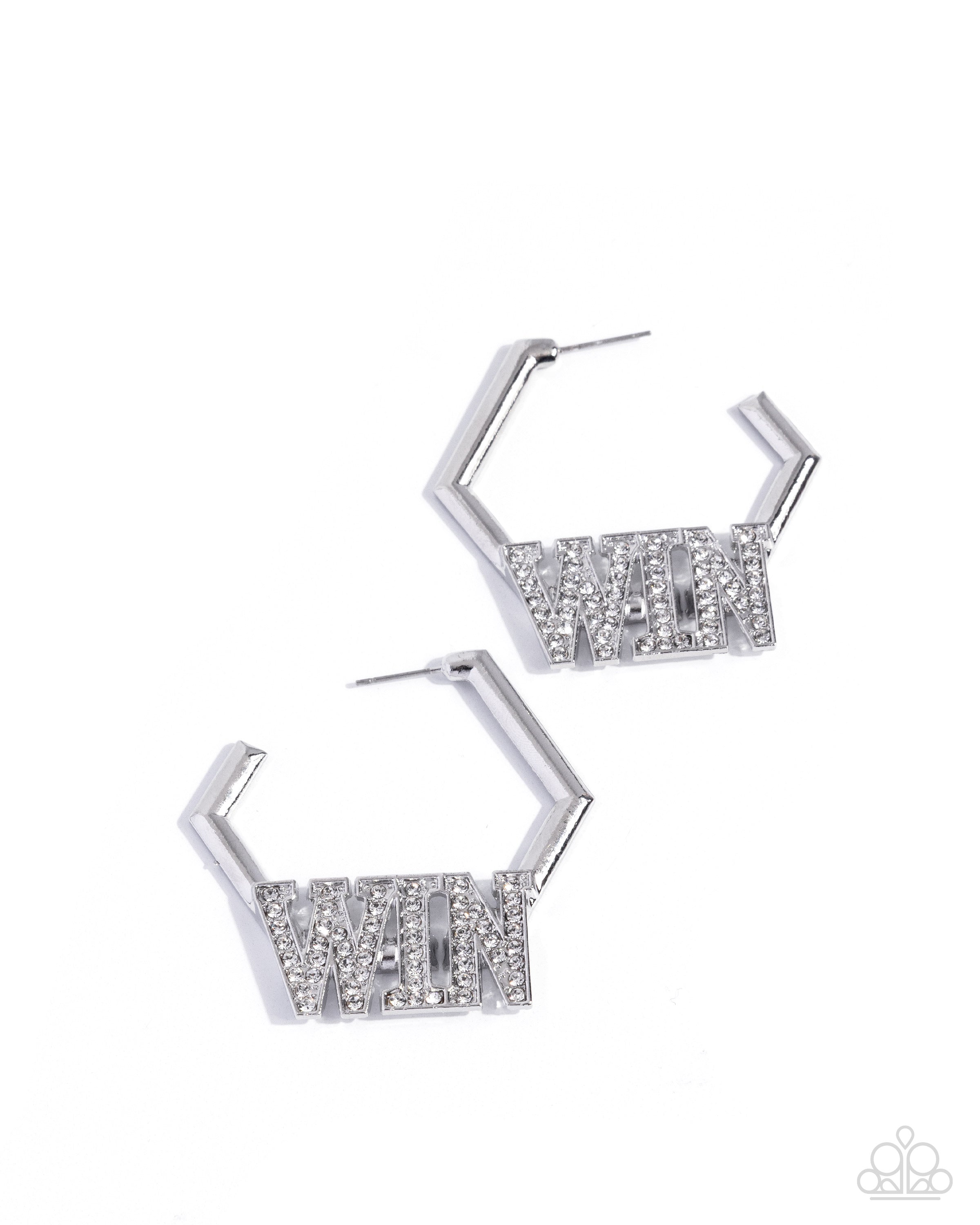 Paparazzi ♥ Everything to Win - White ♥ Earrings – LisaAbercrombie