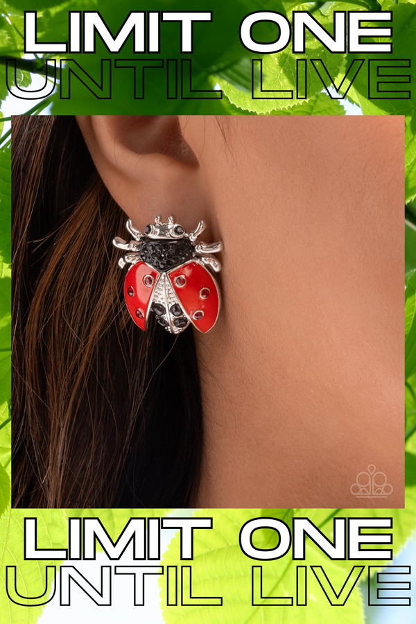 Paparazzi ♥ Lavish Ladybug - Red ♥ Post Earrings – LisaAbercrombie