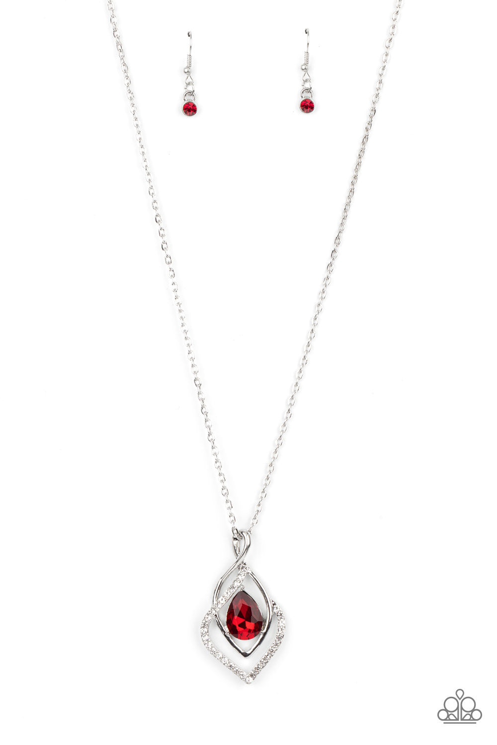 Paparazzi ♥ Dauntless Demure - Red ♥ Necklace – LisaAbercrombie