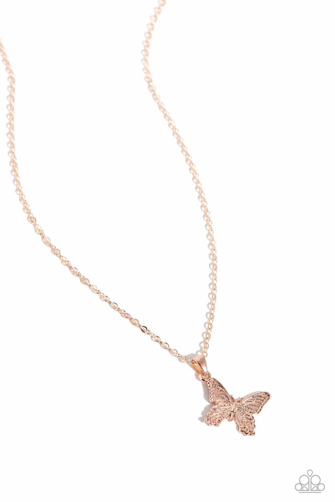 Paparazzi ♥ Midair Magic - Rose Gold ♥ Necklace – LisaAbercrombie