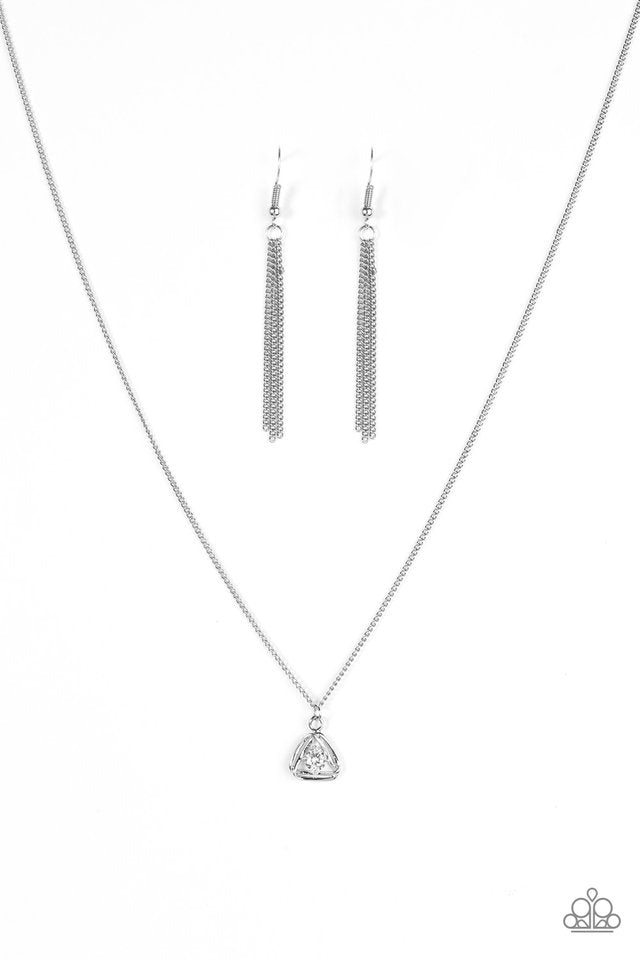 Paparazzi ♥ Prismatic Princess - White ♥ Necklace – LisaAbercrombie