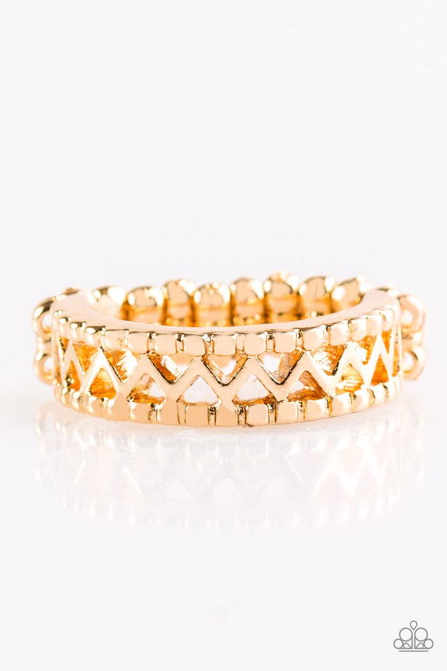 Paparazzi ♥ Thunder and Lightning - Gold ♥ Ring – LisaAbercrombie