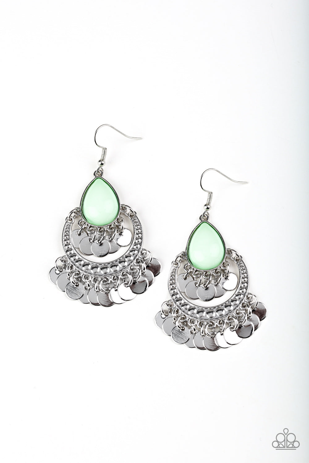 Paparazzi ♥ Bodaciously Boho - Green ♥ Earrings – LisaAbercrombie