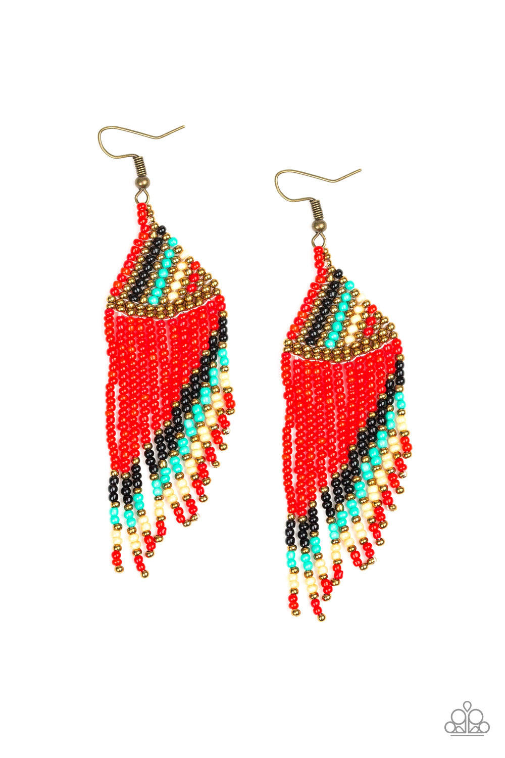 Paparazzi ♥ Bodaciously Bohemian - Red ♥ Earrings – LisaAbercrombie