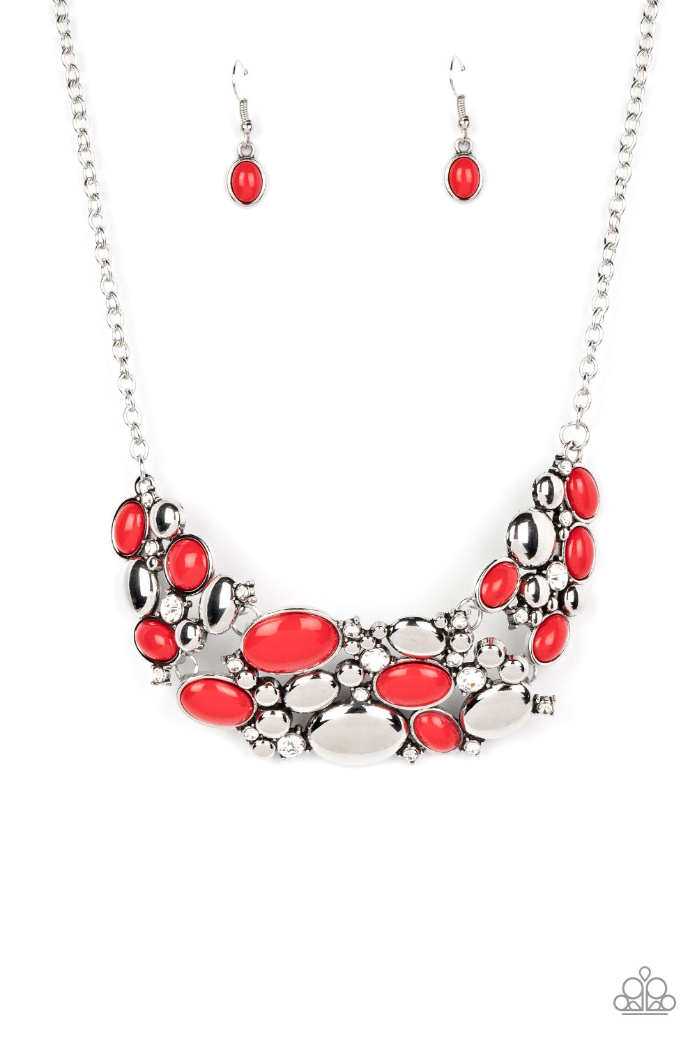 Paparazzi ♥ Contemporary Calamity - Red ♥ Necklace – LisaAbercrombie