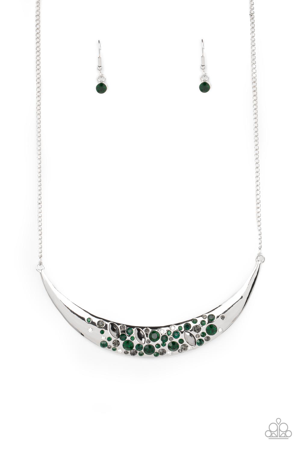 Paparazzi ♥ Bejeweled Baroness - Green ♥ Necklace – LisaAbercrombie
