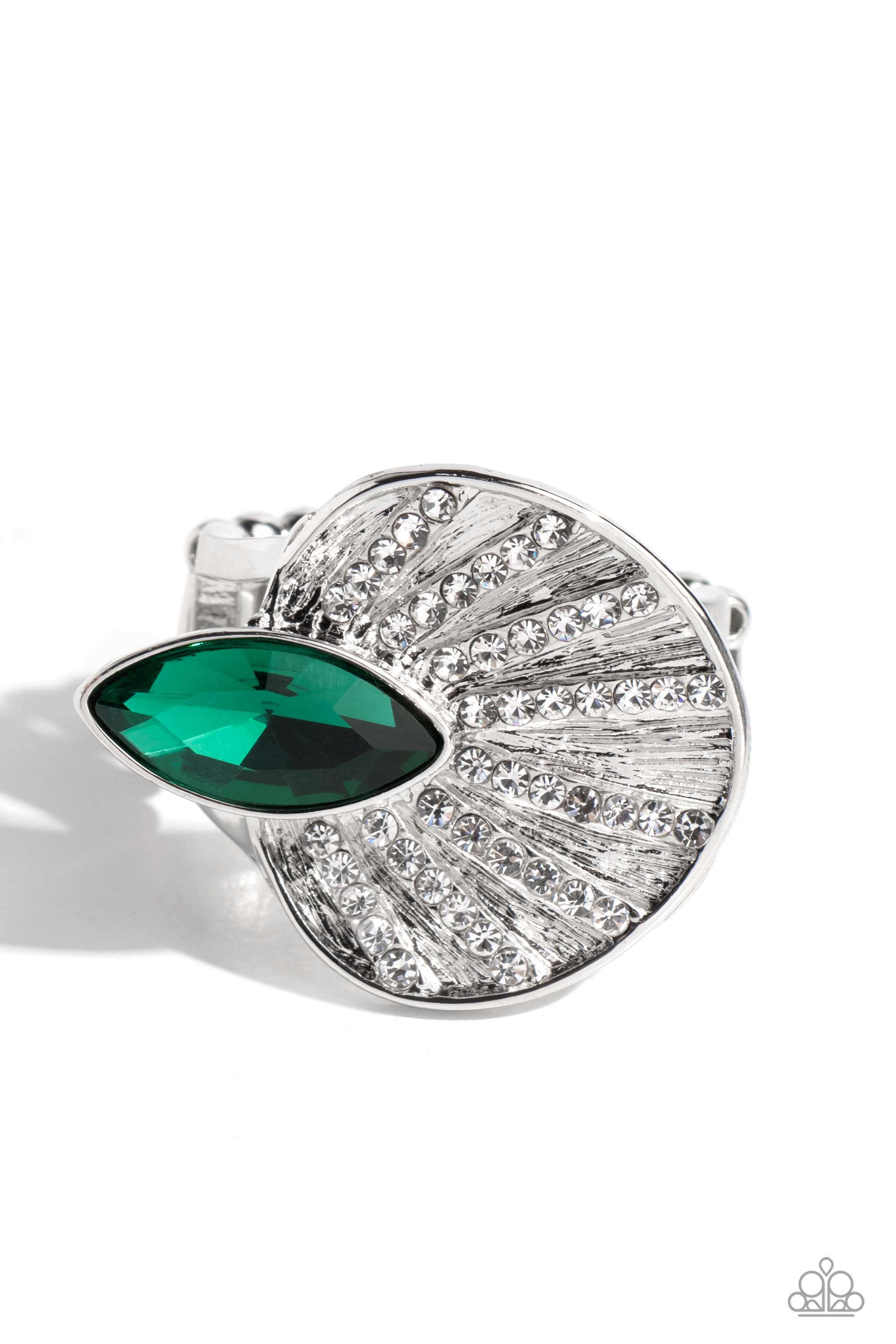 Paparazzi ♥ Fan Dance Dazzle - Green ♥ Ring – LisaAbercrombie
