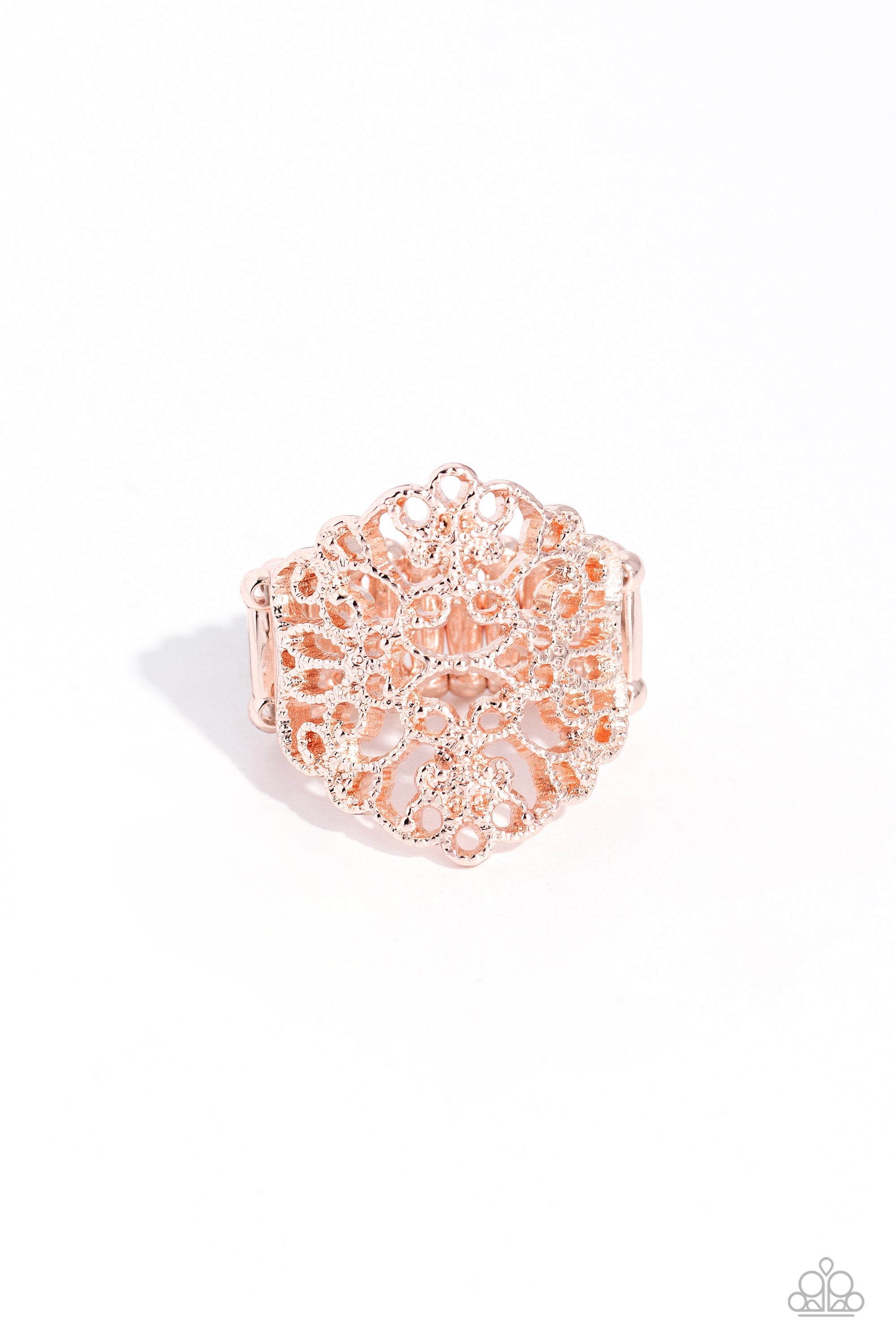 Paparazzi ♥ Glistening Gentry - Rose Gold ♥ Ring – LisaAbercrombie